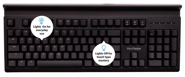 Learn to Type Keyboard | Easily Hide or Show Key Lettering